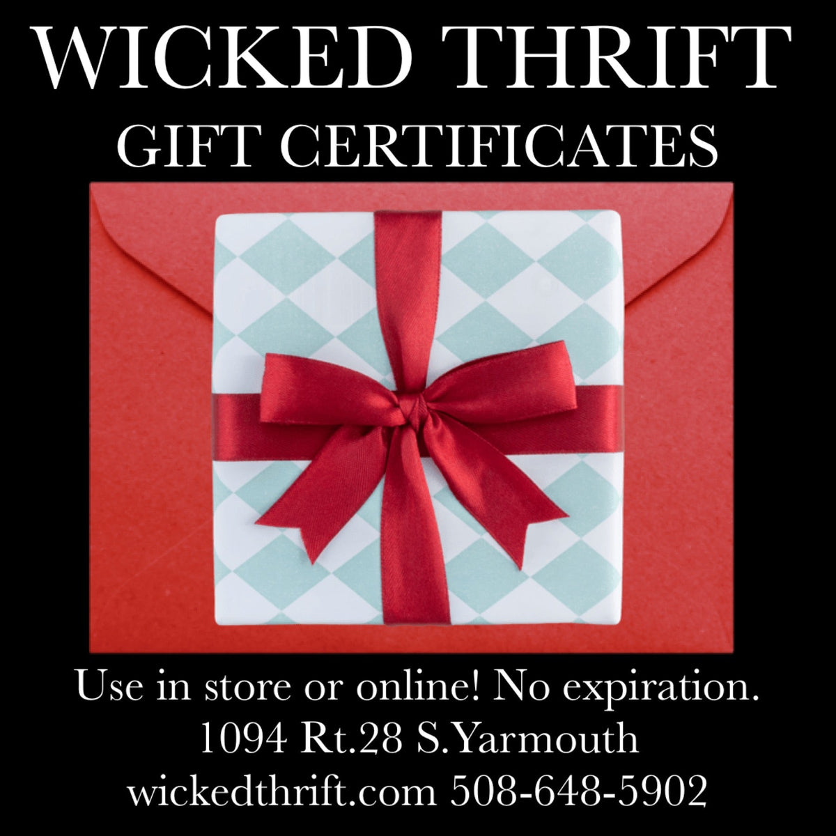 CAPE COD THRIFT GIFT CARD – Wicked Thrift